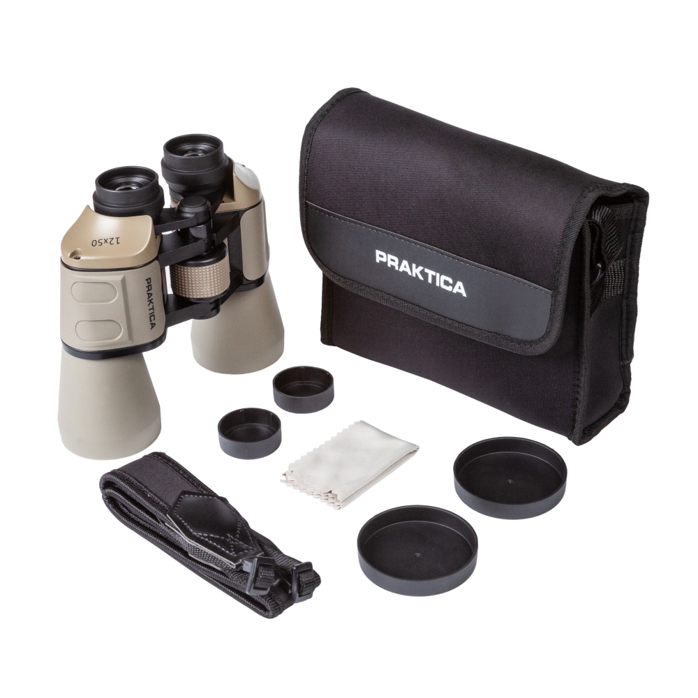 praktica бинокль falcon 12x50, песочный оптом, официальный поставщик